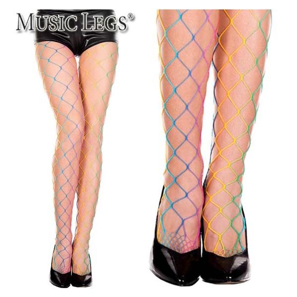 日本でもBガールやダンサーをはじめ、絶大なる支持を得ております♪ランジェリーやコスチュームを扱う、アメリカの有名ブランドMUSIC LEGSが登場!!縦のグラデーションがキレイなレインボータイツ。ビックダイヤモンドネットなのでさりげなくレイ...