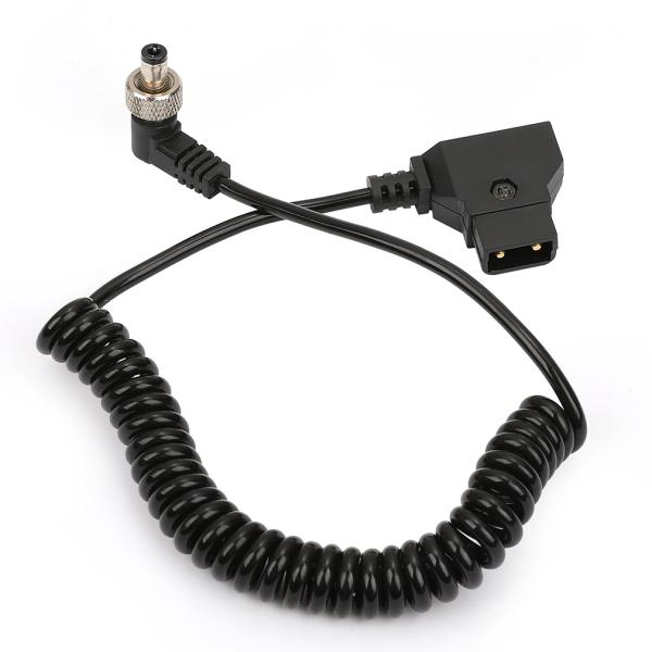 ・ D-TAPとDC電源プラグを接続し給電できるスプリング電源ケーブルです。長さは1Mです。伸縮自在で余ったコードも邪魔になりません。               ・ VマウントバッテリーなどからLEDライト、モニター、レコーダー等周辺機器...