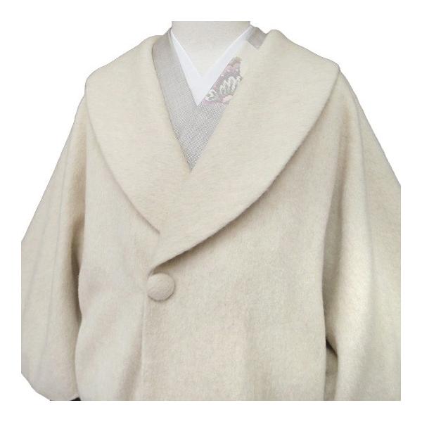 【レンタル】 和装 コート 貸衣装 防寒 レディース 日本製 アルパカ混 フォーマル カジュアル ベージュ フリーサイズ 送料無料 一部地域を除く  co0233身長１５０cm前後の方のふくらはぎ丈です。身長１５８cm前後の方の膝丈です。フ...