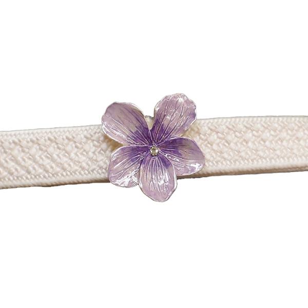 帯留め 帯留 浴衣 着物 菫 数-SUU- パルナートポック 紫 四分紐まで モダン おしゃれ カジュアル プレゼント 母の日 誕生日 敬老 OD044 スミレ一輪 i938大変人気の手作り品のため、受注生産の場合１〜２ヶ月程かかります。◆...