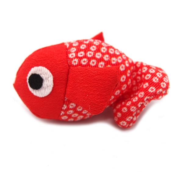京都つるし飾り ちりめん細工  可愛らしい和飾り 小物 新品 金魚 赤 単品 プレゼントにも お揃いにも 吊るし雛 つるし雛 縮緬 パーツ 小さい ひな祭り 雛祭り 人形 おしゃれ 和雑貨 つるし飾り x922◆素材化繊 ちりめん◆寸法高さ...