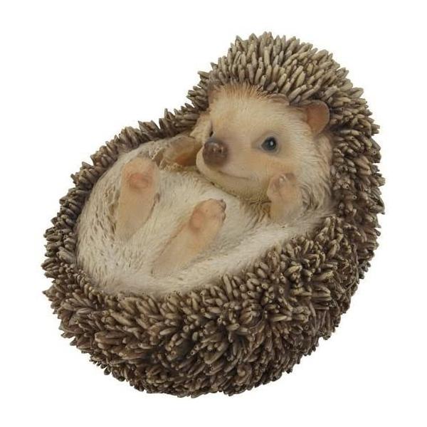【動物彫刻 ハイ・ライン製 寝そべっているハリネズミ 彫像置物 ハリネズミカフェ 触れ合い パラダイス 記念品 プレゼント 贈り物（輸入品））】--------------------------------【 Hi-Line Gift L...