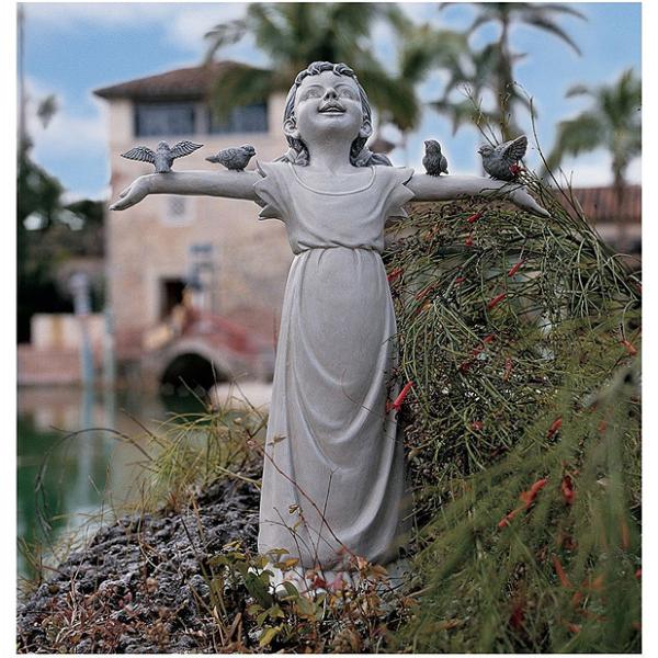 【西洋彫刻 デザイントスカノ製 「神の栄光に浴する」 彫刻 彫像 中サイズ ガーデンインテリア/ ガーデニング 庭園 芝生 公園 広場 記念 幼稚園 プレゼント贈り物(輸入品)】---------------------【Design To...