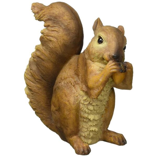 【デザイン・トスカノ製 森のリス（栗鼠）チョッパー、ガーデン彫刻 彫像/ ガーデニング 芝生 庭園 園芸 作庭 お庭 玄関 インテリア 記念品 プレゼント贈り物(輸入品)】----------------------------------...