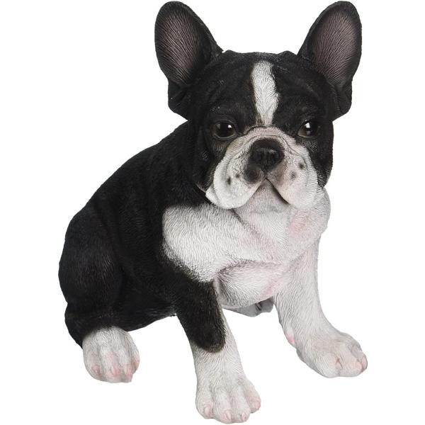 【ハイラインギフト製 座っている、フレンチ・ブルドッグ子犬 彫像 彫刻/ ドッグカフェ ペットホテル 獣医 動物 プレゼント贈り物(輸入品）】-------------------【Hi-Line Gift Ltd Sitting Fren...