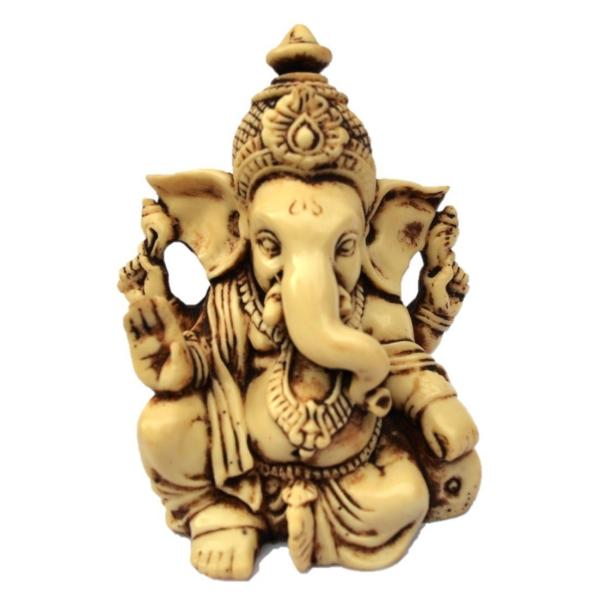 【夢をかなえるゾウ ガネーシャ像 アンティーク風仕上げ ヒンズー教の神像 彫像 彫刻 高さ 約9ｃｍ/ 福貴神 富の神様 商業,学問の神（輸入品）】---------------------------------【3.5” Lord Ga...