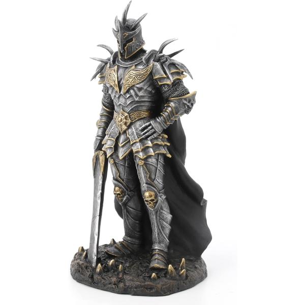 ヴェロネーゼ製 高さ 25cm 大剣を持って鎧を纏ったリッチキング彫像 レジン製彫刻ゲームオブスローン ウォオークラフト 贈り物プレゼント 輸入品----------------------Veronese Design 10" Armou...