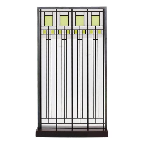 フランク ロイド ライト オークパークハウス プレイルーム ステンドグラス アート メタルフレーム 吊り下げ壁装飾 デスクトップ壁装飾インテリア 書斎 贈り物プレゼント 輸入品----------------------Ebros Fran...