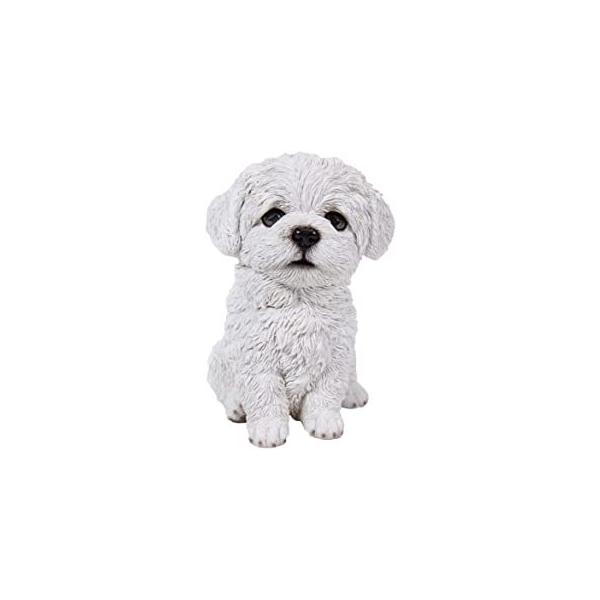 【ハイライン・ギフト製 マルチーズの白い子犬の彫像 彫刻 ファンタジー コレクション贈り物（輸入品）】--------------------【Hi-Line Gift Ltd Pet Pals-Maltese Puppy】ハイライン・ギフ...
