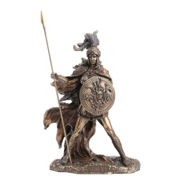 セール！即納！高さ 26ｃｍ 古代ギリシャ アテナ神 知恵と戦争の女神 ブロンズ風彫像 アート工芸彫刻書斎 リビング プレゼント贈り物 輸入品----------------------10.25 Inch Athena - Goddess...