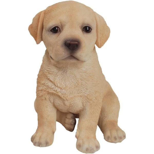 【ハイラインギフト製 黄色い、ラブラドール・レトリーバーの子犬彫像 アート彫刻コレクション ペットショップ プレゼント 贈り物(輸入品)】-----------------------【Hi-Line Gift Ltd Labrador P...