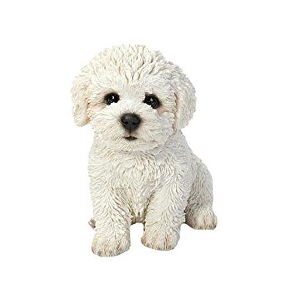 【座る子犬の ビション・フリーゼ 彫像 彫刻 高さ 約15ｃｍ/ マルチーズ リビングペット ドッグカフェ 誕生祝い プレゼント 贈り物(輸入品）】--------------------------【Hi-Line Gift Ltd Si...