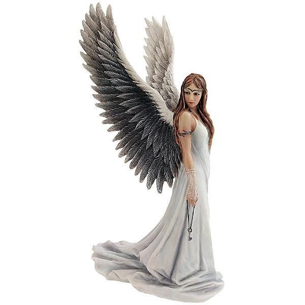 守護天使 エンジェル 彫像 ！【精霊を導く天使（エンジェル）フルカラー彫像 彫刻/ 教会 祭壇 洗礼 聖霊 守護天使 黙示録 福音 幸福 永遠 誕生日プレゼント 贈り物(輸入品)】----------------------【Design ...