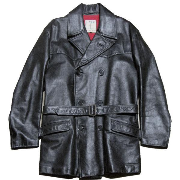 LEWIS LEATHERS 70s VINTAGE BRENNER JACKET/MID LENGTH COAT ルイスレザー レザー ...