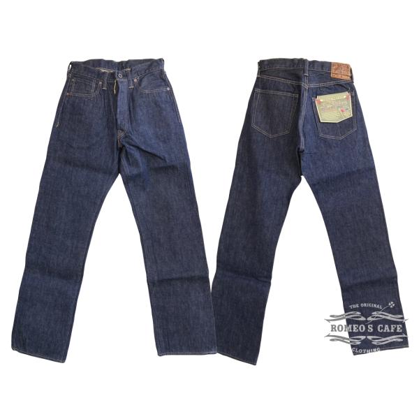 第二次世界大戦の戦時下において物資不足を解消するために統制を受けて誕生したデニムウエストオーバーオールズ。それまでのモデルで付いていたコインポケット口のリベットやヒップポケットのバータックは省略された。フラッシャーに記されている“FOR T...