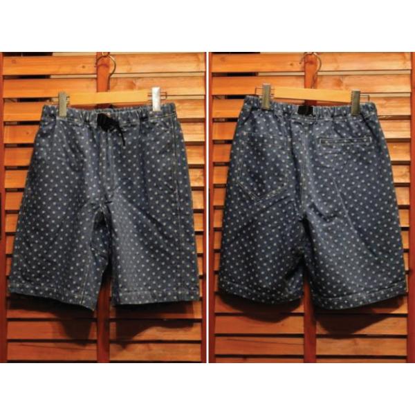 COOCHUCAMP クーチューキャンプ Happy Shorts ハッピーショーツ (ショートパンツ) DOT DENIM BLEACH ユニセックス 半ズボン
