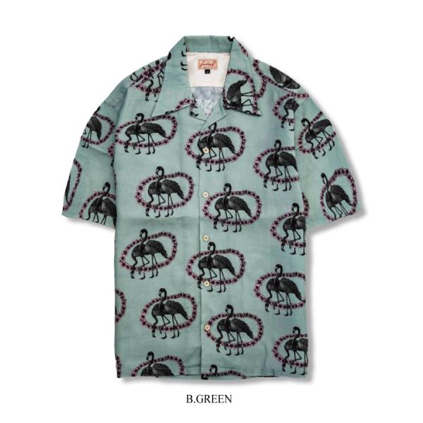 DRESS HIPPYよりFLAMINGO S/S HAWAIIAN SHIRTがリリース。点描画で緻密に描かれたFlamingo。薄手のコットン素材なので一年を通してサラサラの素材感です。