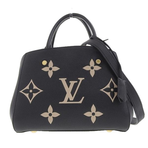 【ブランド名】ルイヴィトン LOUIS VUITTON【カテゴリー】2WAYバッグ【製品名】モノグラム・アンプラント モンテーニュBB【型番】M45778【素材】モノグラム・アンプラント【カラー】ブラック×ベージュ【サイズ】横：約25ｃｍ×...