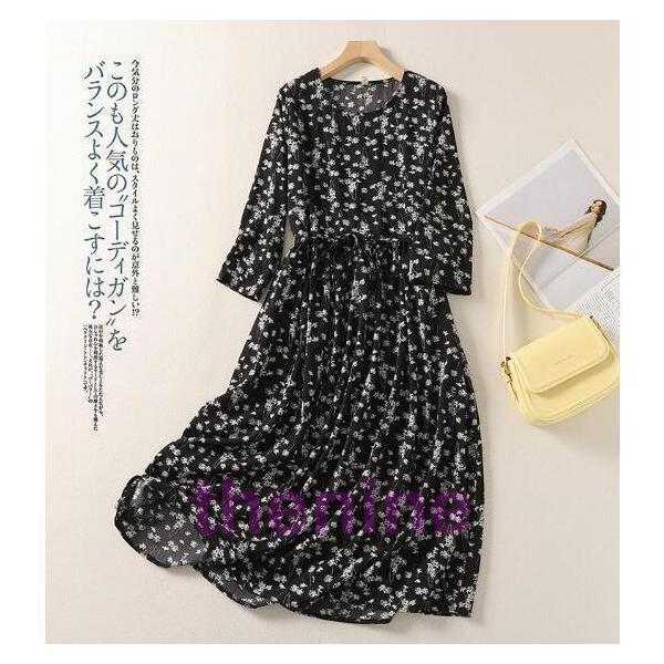 【カラー】黒系（画像参照）【サイズ】M/L/XL/2XLワンピース レディース  30代 40代 50代 60代 大きいサイズ ドレス おしゃれ ゆったり 夏 大人 母 服