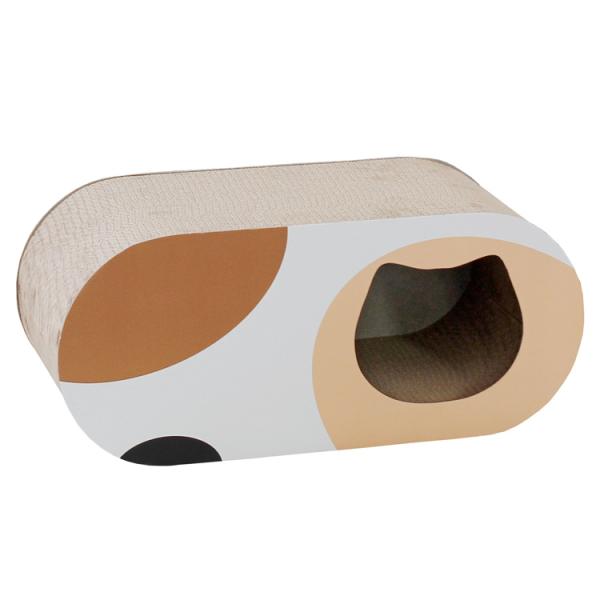 ■Cardboard Scratcher〜ダンボールつめとぎ〜・爪とぎとして…・遊び場として…・ベッドとして…段ボールは、夏は通気性が良く冬は保温性が良いので快適な素材です。ねこちゃんは自分で体温調節するのが苦手なので夏は冷たい場所、冬は暖...