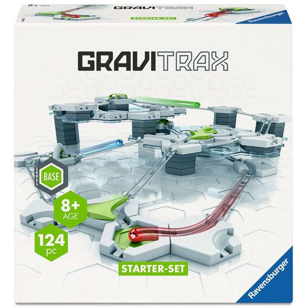 説明書にそって組み立て、基本をおぼえたら、オリジナルコースをデザインしよう！GraviTraxは、重力、磁力、動力の原理を駆使して、誰でも簡単にアクション満載のオリジナルコースを作ることができるシステム玩具。スターターセットは、GraviT...