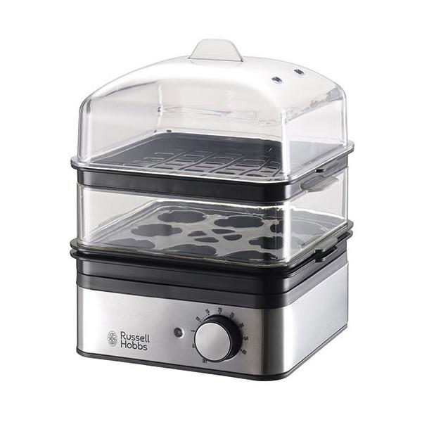 ・コンパクトなスクエア型フードスチーマー。ヘルシーな蒸し料理も手軽に。・食材をバスケットに入れてタイマーをセットするだけ。色々とやることが多い調理中でもガスコンロを塞がず、火加減も気にせず、おまかせで蒸し上がります。・卵を蒸すためのエッグト...