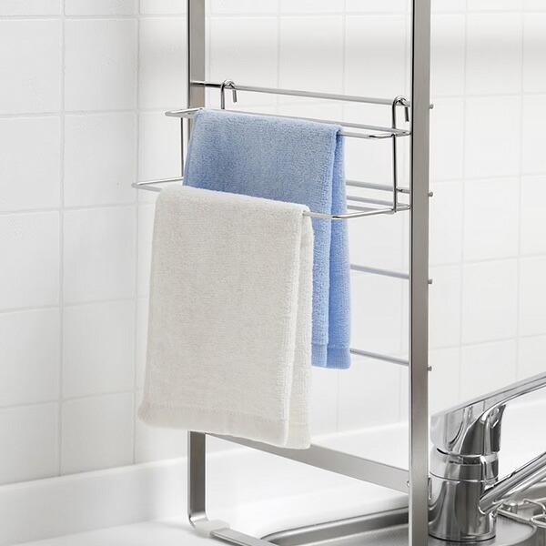 水切りかごや小物ラックなどを取り付ければ、作業導線が集約されるのでさらに効率的。【材質】ステンレス鋼【商品サイズ(約)】幅23.5奥行8×高さ7.6cm【商品重量(約)】80g【生産国】中国【広告文責】株式会社ルーマニア/03-5876-8031