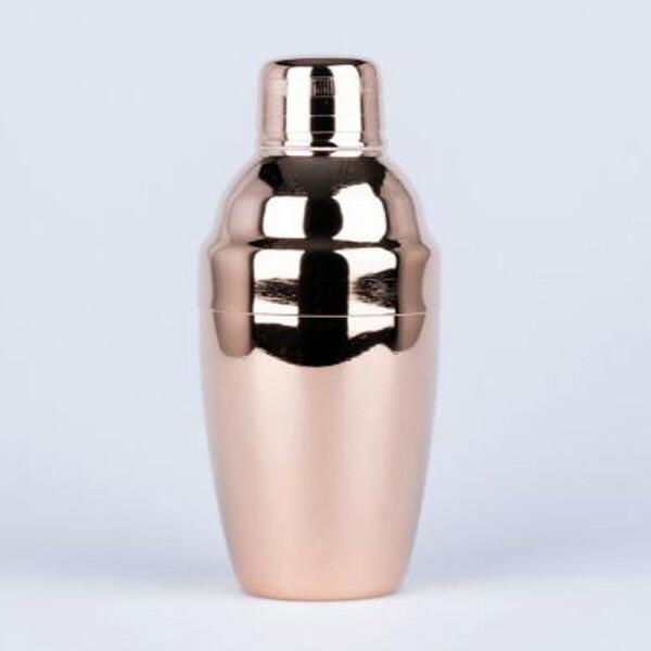 【商品名】青芳  CASUAL PRODUCT  スタンダード カクテルシェーカー ピンクゴールド250ml 520006【本体サイズ】φ68×H148mm【容量】250ml【素材】18-8ステンレス(ピンクゴールドメッキ)【備考】※モニタ...
