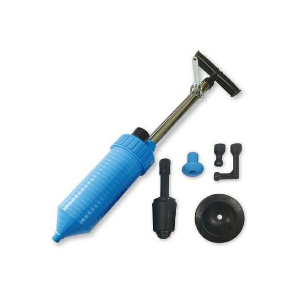 突然の配管つまりに、驚異の圧縮エアパワーで解消。●トイレ、洗面所、風呂場、流し台のつまりの原因となるヘドロ、髪の毛を空気の力で押し流して除去します。●わざわざ水道屋さんを呼ばなくても、自分で解決できて安心。●用途に応じて3種類のアタッチメン...