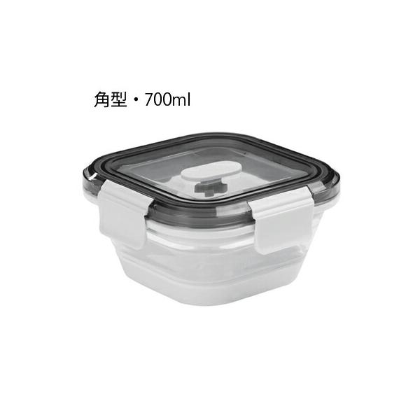 見た目良し！収納コンパクト！衛生的！使いやすさ抜群の高機能保存容器です。◆保存・温め・冷凍から食器にランチBOXとマルチに使えるクリア保存容器。◆側面のシリコンとフタのプラスチックがどちらも透明で、横からも上からも中身の確認ができ、冷蔵庫や...