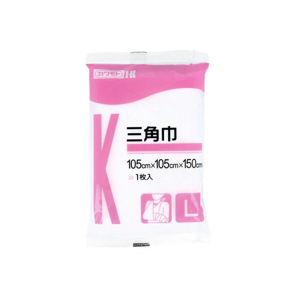 良質のコットン100％純綿を使用した三角巾です。●骨折、火傷、ケガなどの止血帯や、指示帯として簡単にご使用いただけます。●良質のコットン100％純綿を使用した三角巾です。【商品名】川本産業　三角巾　Lサイズ　1枚　骨折　ギブス　ケガ【サイズ...
