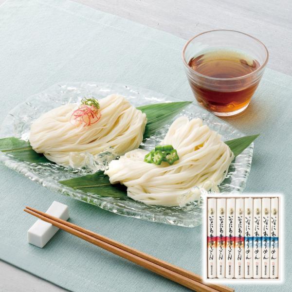 綿実油等を一切使わず仕上げた小麦の香りを醸す舌触りの良い「いなにわそうめん」と350年培われてきた伝統製法で手造りしたツルリとした喉ごしとコシが特長の「いなにわ手綯うどん」の詰合せです。箱サイズ：20×3×27cm現品サイズ・内容：いなにわ...