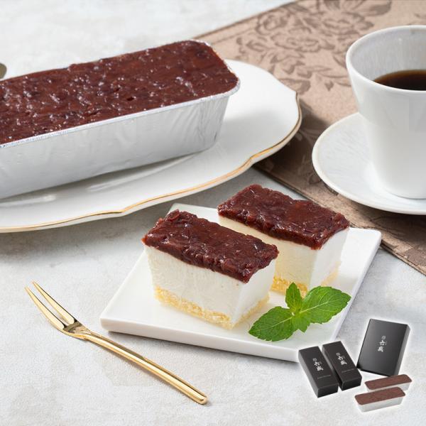 京都・平安神宮のおとなりに店を構える「京料理六盛」オリジナルのレアチーズケーキに餡をあわせました。軽い甘さに仕上げた餡とさわやかなレアチーズケーキ、2つの味をあわせてお楽しみください。箱サイズ(cm)：17×22×6cm現品・内容・サイズ・...