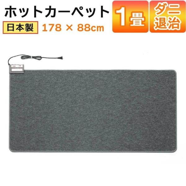 検索キーワード:ホットカーペット 電気カーペット 電器カーペット ホットマット 電気マット 電器マット 1畳 1帖 暖房用品 暖房家電 ミニマット 1人用 一人暮らし 床 日本製 国内製造 長方形 省エネ コンパクト リビング フローリング...