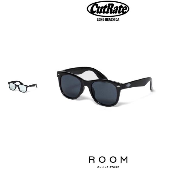 -商品説明-CUTRATE ロゴを左テンプルに落とし込んだグラシーズ。ボストンタイプのシルエット。ノーズパットなし。グラスケース付属。-サイズ-FREE
