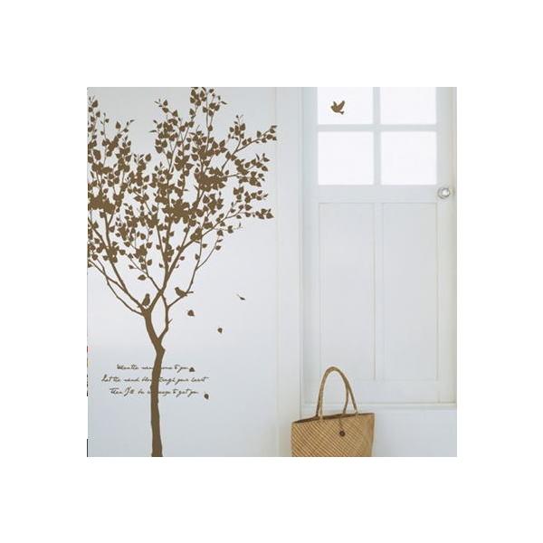 ウォールステッカー 植物 木 北欧 おしゃれ モノトーン 子供部屋 キッチン カフェ風 LITTLE GARDEN  リトルガーデン インテリアシール カフェ風 ツリー 壁紙 グリーン 植物 DIY 転写