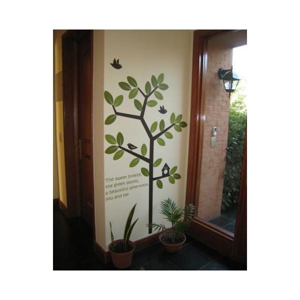 【春クーポン発行中】ウォールステッカー プロ仕様 インテリアシール ウオールステッカー 北欧 wallsticker ランキング 転写式 デコシール ナチュラル 木 壁紙 安『GREENGARDEN』グリーンガーデン グリーン　ガーデン