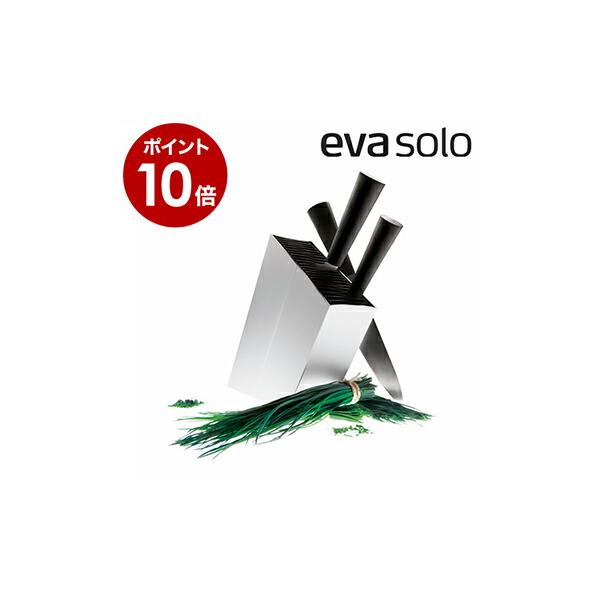 ■  eva-solo ナイフスタンド アングル【関連キーワード】エバソロのナイフスタンドは、アルミのケースにプラスチックのジャバラ構造が特徴的です。このジャバラ構造のため、ナイフを狙うことなく、差し込むことができます。また、取り外しが可能...