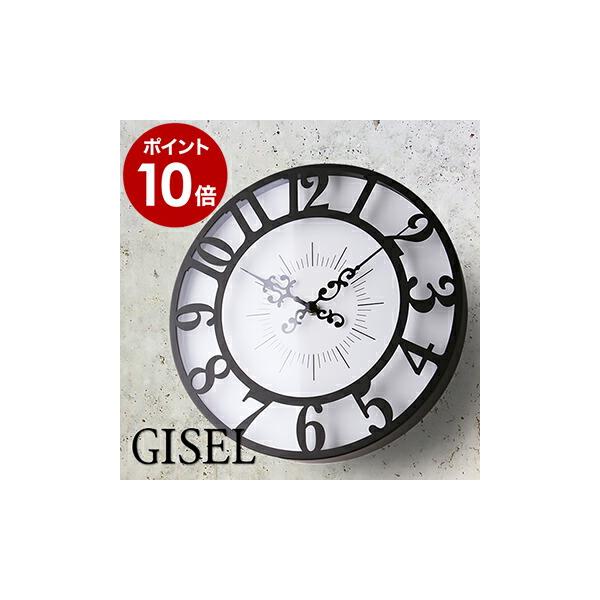■ Gisel ジゼル【関連キーワード】ガラスに漆黒のスチールを組み合わせ、まるで切り絵のようにデザインされた『 GISEL（ ジゼル ）』。白壁に掛けると、ガラスの存在感が消え、数字が立体的に見えるのも素敵。デコラティブな時間針に、エレガ...