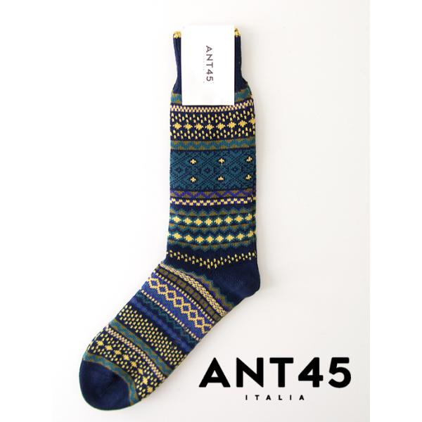 2021年デビューの新鋭ソックスブランド「ANT45/アント クワランタチンクエ」より、久々に楽しいソックスが入荷しました。フェアアイル柄でやや厚手のカジュアルソックスです。履くたびに気分が高揚するソックスを是非お試しください。▼プレゼント...