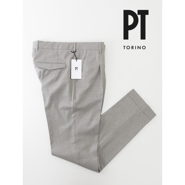 「PT TORINO/ピーティートリノ」より、ライトグレージュカラーのストレッチサキソニーウールを使用した1プリーツスラックスが入荷しました。上品なツヤ感のあるストレッチサキソニーウール素材のスラックスです。シルエットは1プリーツの「MAS...