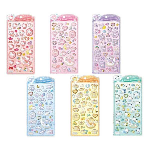 サンリオキャラクターズベビーのうるちゅるポップシールうるちゅるでぷっくりなホログラム入り立体のシール☆シール交換やちょっとしたプレゼントにも♪パッケージ:約H200×W95×D7mm素材・材質:エポキシ樹脂＋ラメ＋ホログラムラミネート加工※...