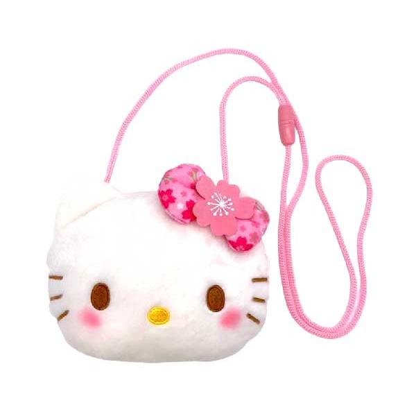 サンリオ・ハローキティの桜着物フェイスポシェット登場！ちょっとした小物などが入ります！ショルダーポーチ☆カラー◎ハローキティ材質◎ポリエステル原産国◎中国サイズ◎約H130×W135×D60mm仕様 ◎ファスナーショルダーポシェット梱包は、...