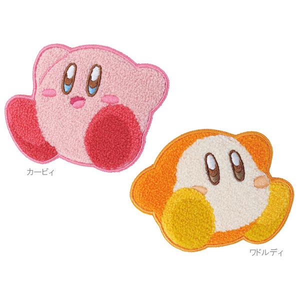 星のカービィのもこもこコースター登場しました！コップを置いたり、鍵やアクセサリーなどのちょっとした小物置きに♪もこもこの刺繍が可愛い☆商品サイズ ◎カービィ：H84×W109×D5mm◎ワドルディ：H82×W110×D5mm梱包は、圧縮して...
