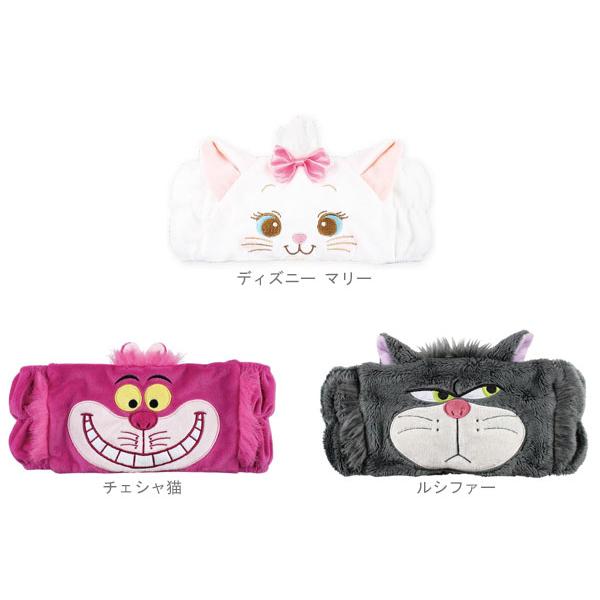 ディズニーキャラクターのヘアバンド登場しました♪※お風呂あがりやメイク時間が楽しくなる♪カラー：マリー・チェシャ猫・ルシファーサイズ：約H100×W235mm(パーツ除く)原産国：中国重さ：約65g以内※圧縮しての梱包となります。※ネコポス...