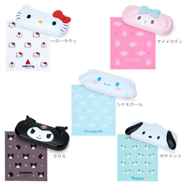 サンリオキャラクターズのフェイス形メガネケース登場しました！ドキドキわくわくな毎日の始まり、新生活〜身の回り小物〜☆ぷっくり立体的な耳がキュートなフェイス形★いろんな表情をみせる楽しいメガネクロス付き♪付属品：メガネケース・メガネクロスカラ...