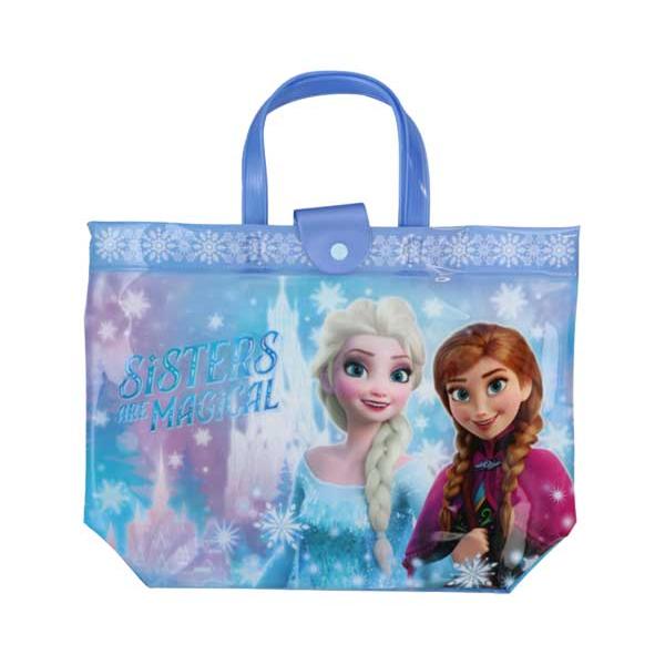 アナと雪の女王のバケット型バッグ☆☆夏にぴったり、背景が透明で中が透ける仕様です濡れてもいい素材なので、プールバッグとして使用できます。開口部が広く、濡れたものを入れてもこもりにくい。出し入れもしやすいバケット型のバッグです。材質：塩化ビニ...