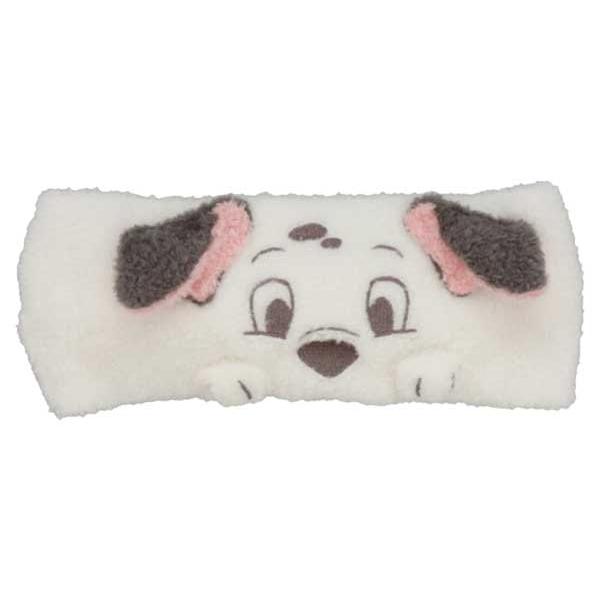 101匹わんちゃんのヘアターバン登場♪おうちでのリラックスタイムに。メイクのときに。お風呂あがりに。持ち運びにも便利なメッシュのポーチ付き ポーチのタグもかわいい♪素材：ポリエステルポーチサイズ：W250×H130mmターバンサイズ：約W2...