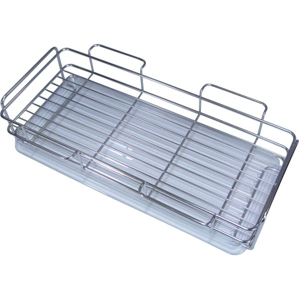 【商品概要】普段使いのグラスやコーヒーカップの収納に便利な浅型バスケットスリム形状なので、単体で使用しても置く場所を選ばないスライドトレー式なので、水も楽に捨てられるトレーの耐熱温度:60度<B>サイズW(cm):</B&...