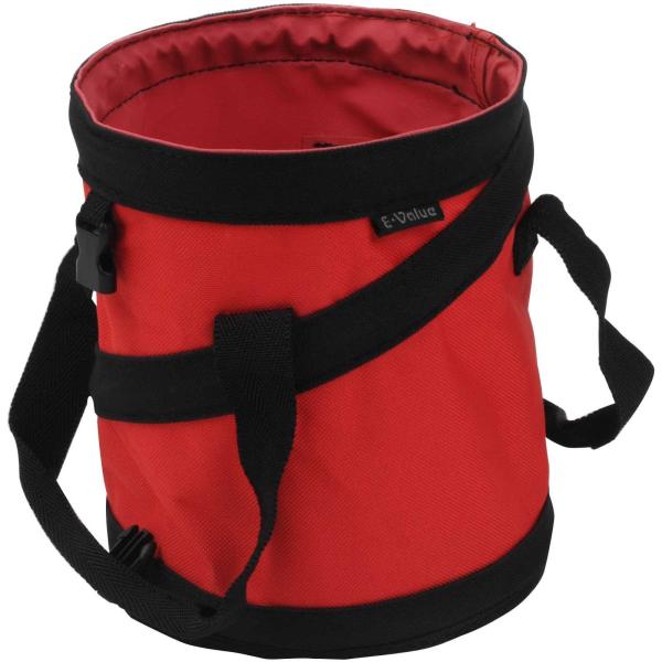 【商品概要】伸ばした時の高さ:約180mmたたんだ時の高さ:約100mm直径:約150mm仕様:底板補強、撥水加工材質:ポリエステル、ワイヤー鋼鉄線【商品説明】【商品詳細】ブランド：イーバリュー(E-Value)商品種別：DIY・工具・ガー...